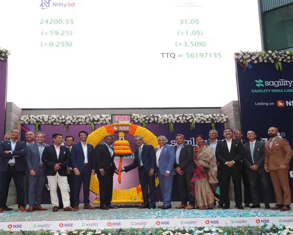 Sagility India shares debut 3.53 pc higher - The Sikh Times